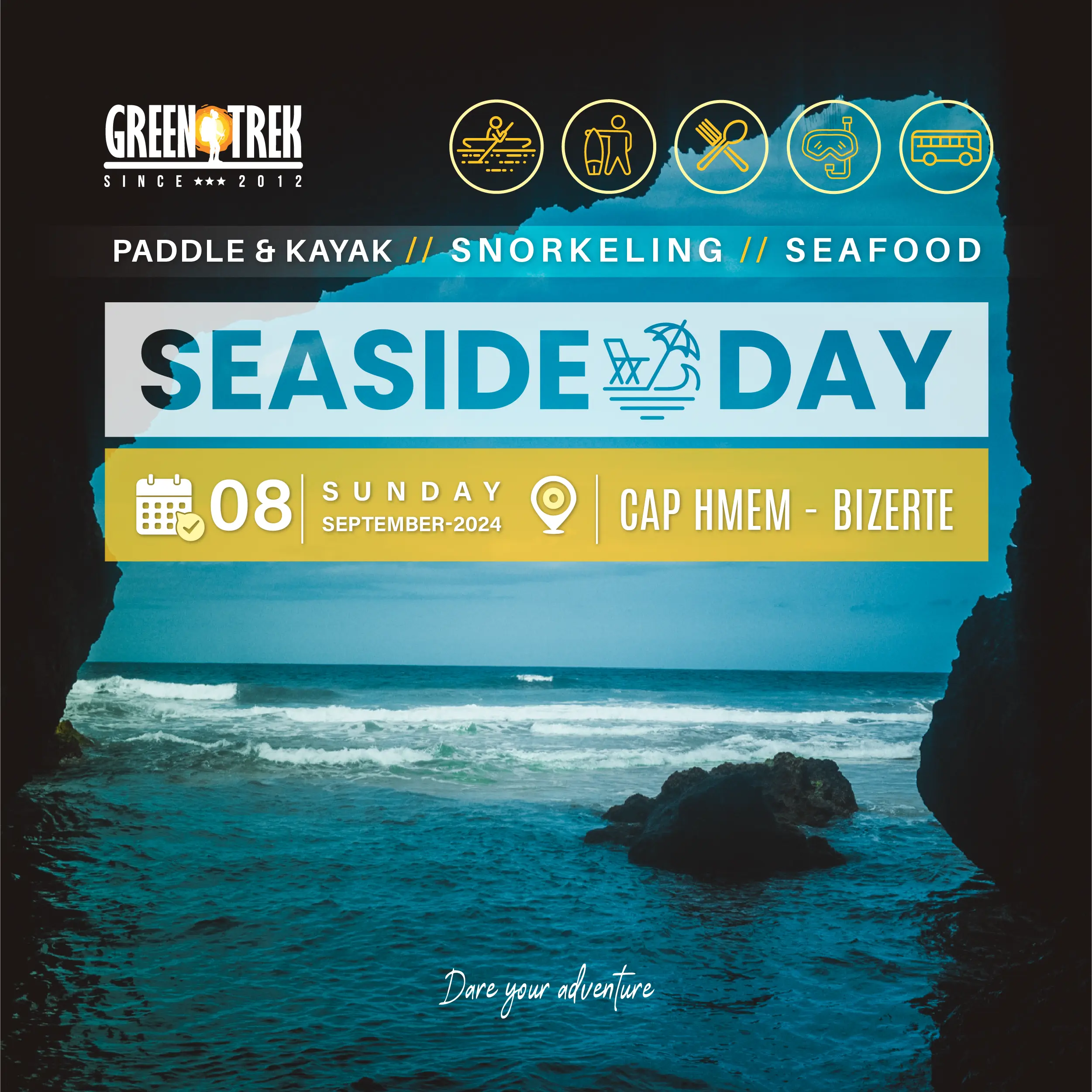 CAP HMEM - SEASIDE DAY - SUNDAY - Green TREK
